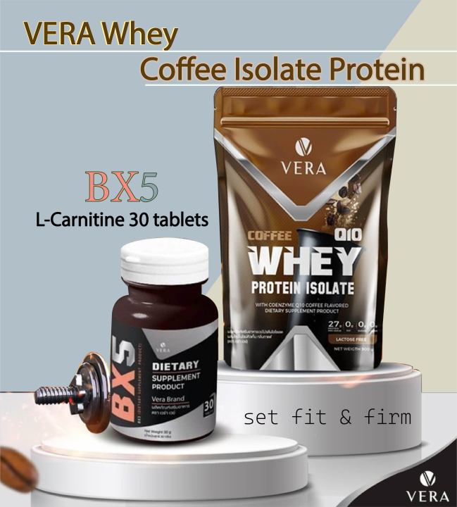 VERA Whey Coffee Isolate Protein - Coffea Arabica 2 Lb.+ BX5 L-Carnitine 30 tablets | Lazada.co.th