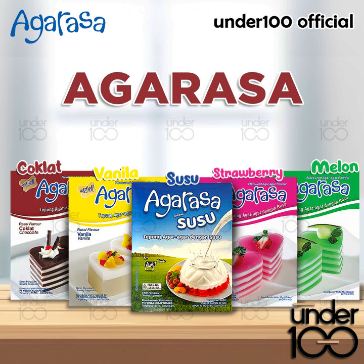Agarasa Strawberry | Coklat | Vanilla | Melon | Susu | Agar-agar ...