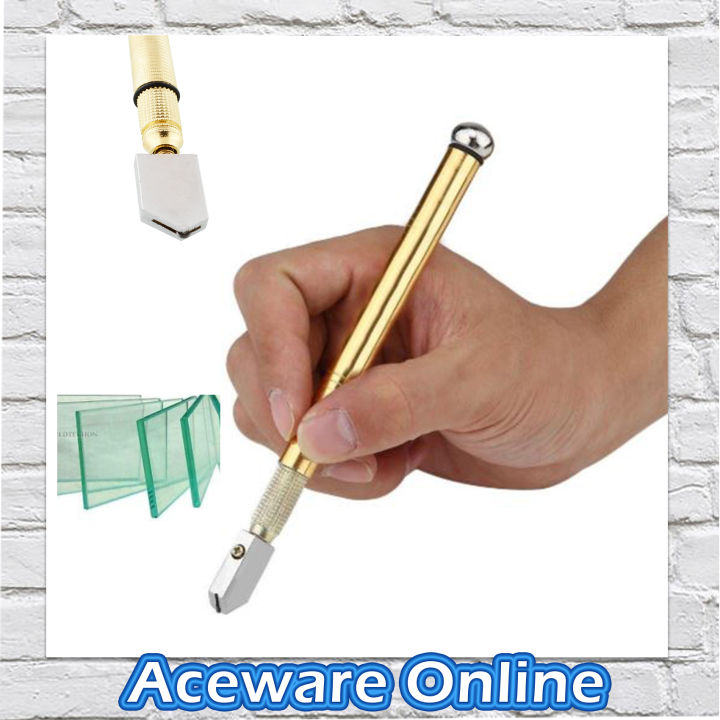 Oil Glass Cutter Oil Feed Tipped Metal Handle Glass Cutting Tool GC688 ...
