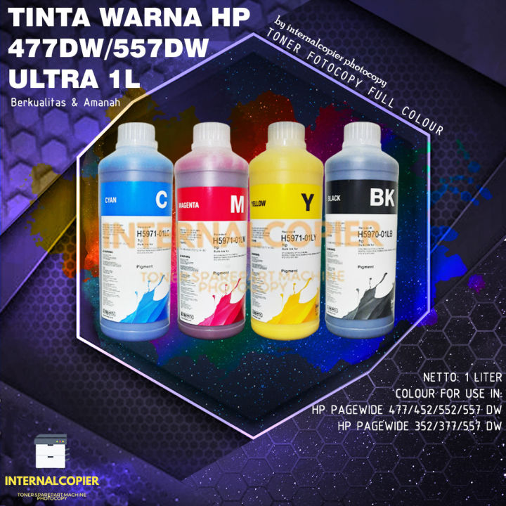 TINTA TONER WARNA PRINTER Label HP PAGEWIDE PRO 477dw 477dn 477dw 552dw ...