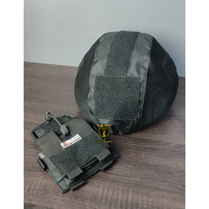 Cover helm Cover helem bagian atas / cover helmet Tactical satu set ...