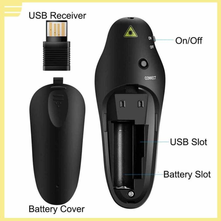 Wireless USB Presenter Power Point Clicker Pen PPT Remote Control ...