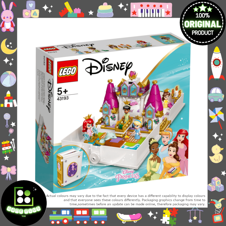 LEGO Disney 43193 Ariel, Belle, Cinderella and Tiana's Storybook ...