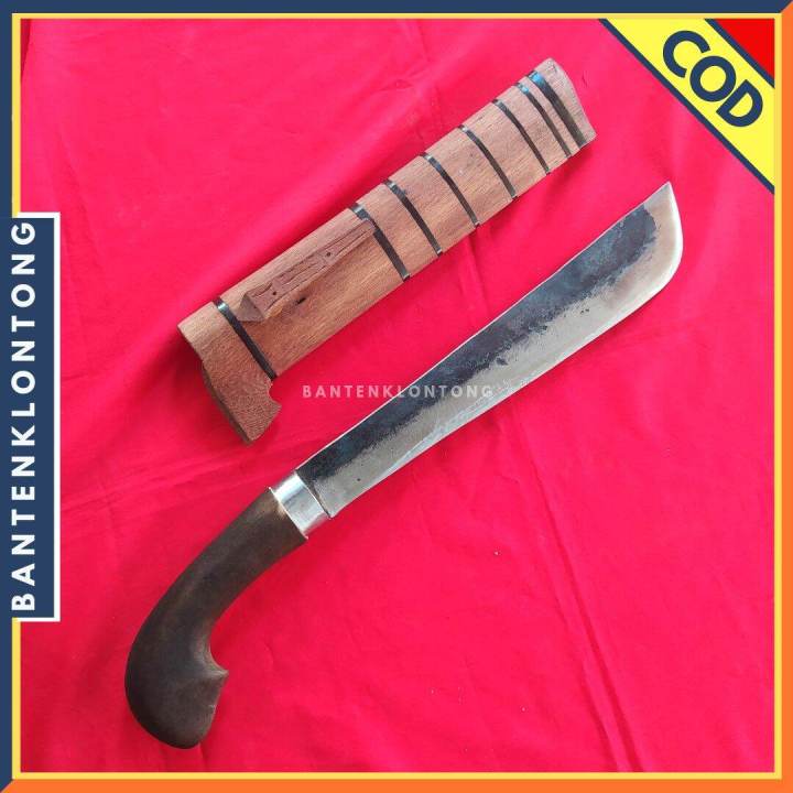 Pisau baja asli Golok Apruk Golok Per Hitam Untuk Kayu Bambu Kelapa ...