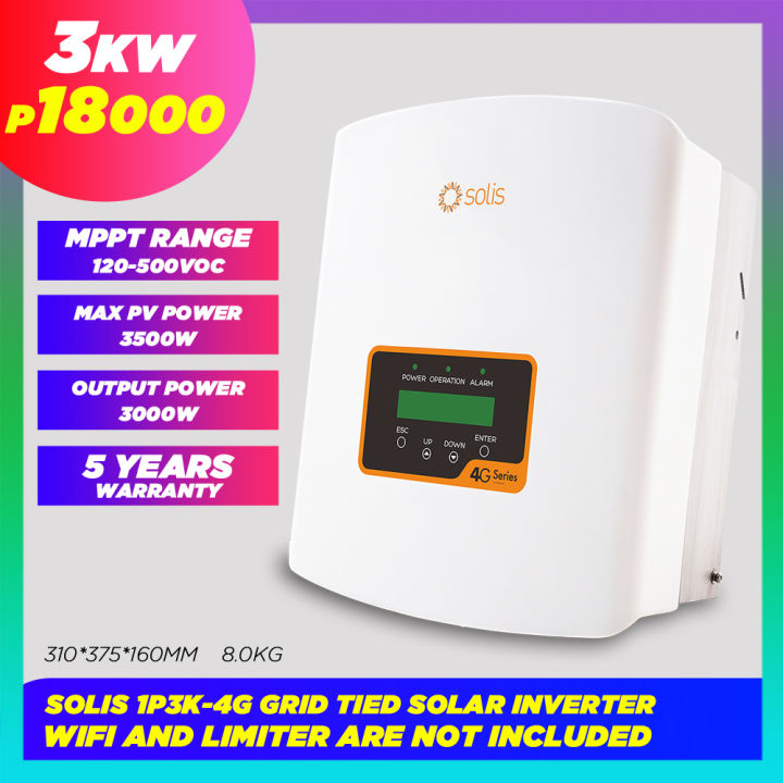 Solar Inverter Solis On Grid Tied Solar Inverter - 3000Watts | Lazada PH