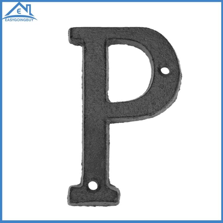 5TH Metal Letters Alphabet Cast Iron House Sign Doorplate DIY Cafe Wall ...