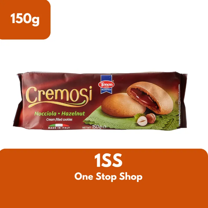 Tonon Cremosi Hazelnut Cream Filled Cookies 150g | Lazada PH