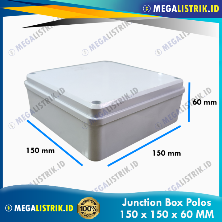 MG JUNCTION BOX KOTAK 150 X 150 X 60 ABU-ABU 4 LUBANG / OB DOS PERSEGI ...