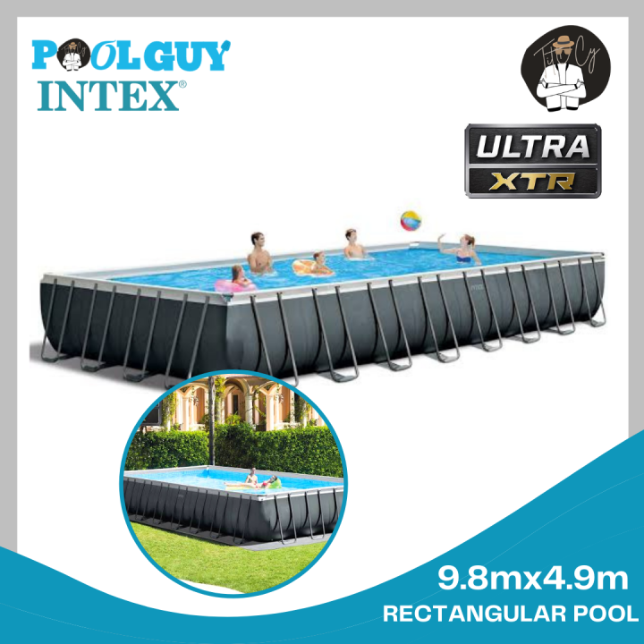 Intex 9.8mx4.9m Ultra XTR Rectangular Pool with Sand Filter Pump NOT ...
