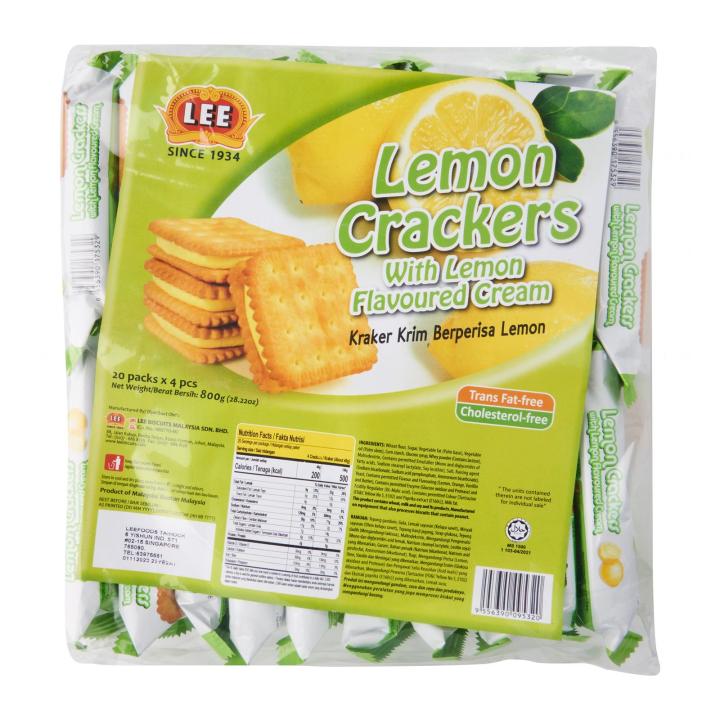 Lee Lemon Crackers Sandwich Filled Biscuits | Lazada Singapore