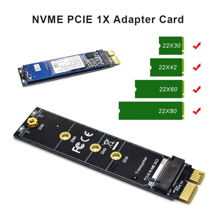 PCIE to M2 Adapter NVMe SSD M2 PCIE X1 Riser PCI-E M Key Connector for ...