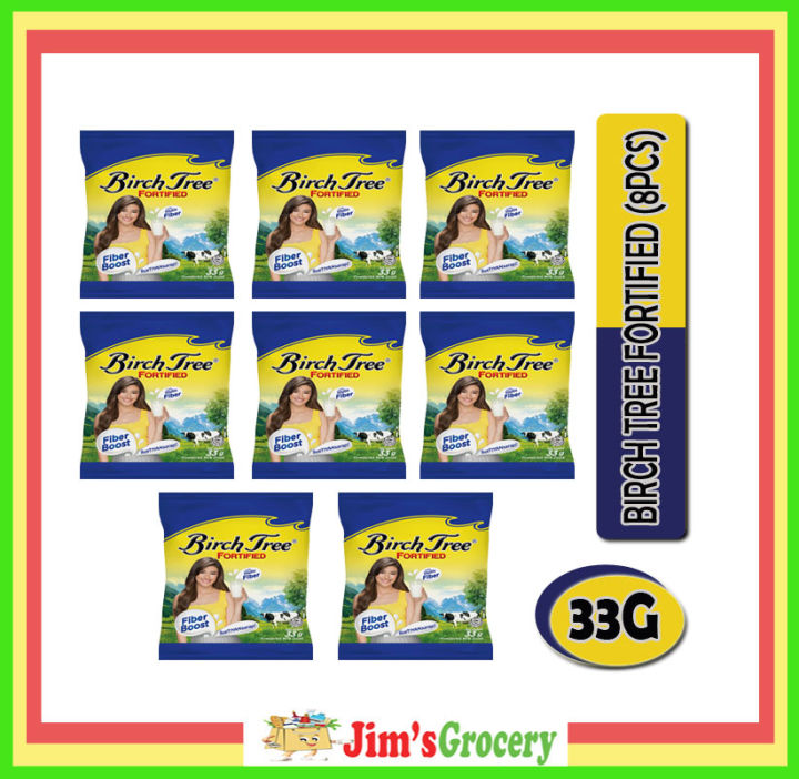 JIMS BIRCH TREE FORTIFIED MILK POWDER DRINK 33G (BUNDLE BY 8) | Lazada PH
