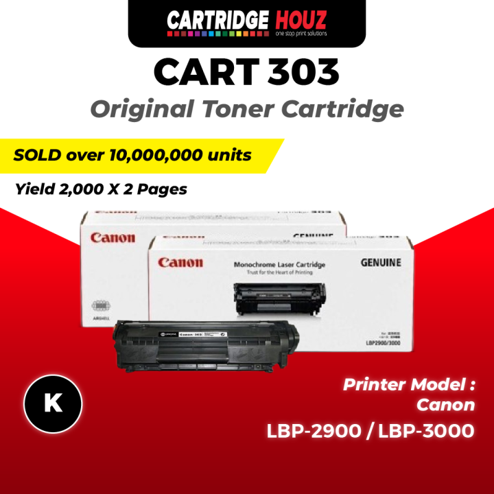 CANON CART 303 TWINPACK BLACK ORIGINAL TONER FOR LBP-2900 / LBP-3000 ...
