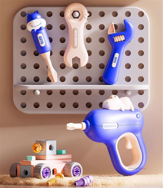 Sunsing Kids Building Tool Set Toys Realistic Toy Drill Nuts & Bolts ...