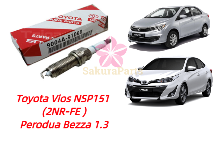 Toyota Spark Plug 9004A-91068 for Perodua Bezza 1.3 / Toyota Vios ...