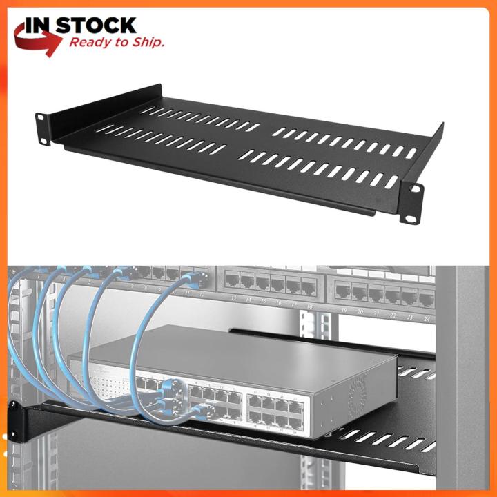 Ulight Server Shelf 1U Server Rack Cabinet Vented Shelves Rack Mount 1U ...