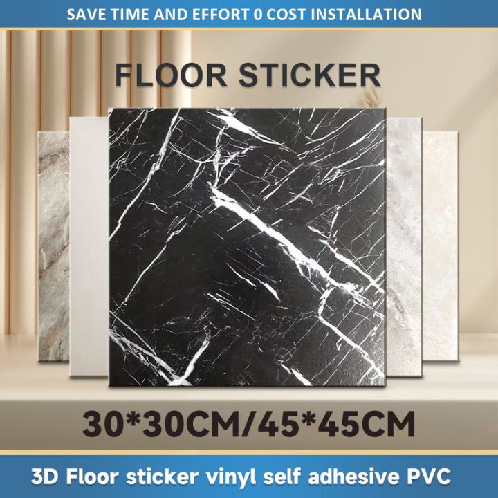 1PCS 3D Vinyl Floor Sticker self Adhesive waterproof tiles for flooring ...