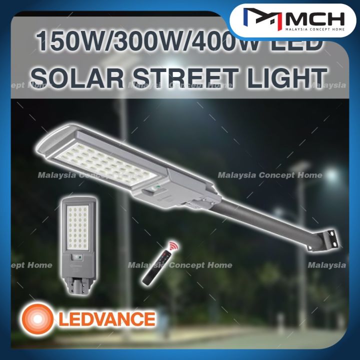 OSRAM LEDVANCE SOLAR STREET LIGHT 150W/300W/400W Lampu Solar LED Solar ...
