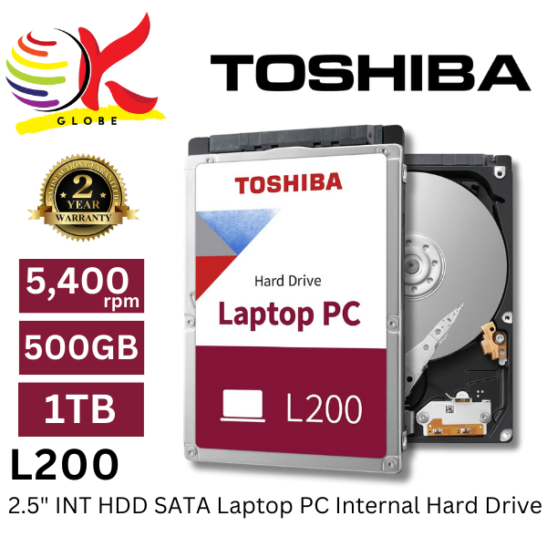 TOSHIBA INT HDD L200 2.5" SATA III (6GBIT/S) INTERNAL LAPTOP NOTEBOOK ...