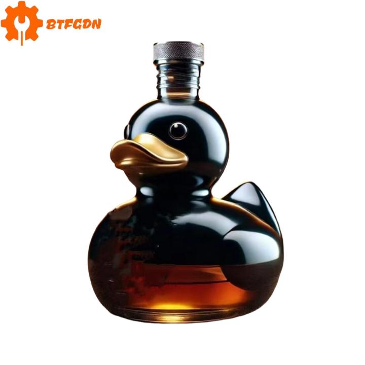 Aoweti Whiskey Duck Bottle Unique Whiskey Bottle Duck-shaped Glass ...