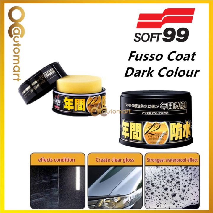 Soft 99 Fusso Coat 12 Months Dark Color Wax - 200g | Lazada