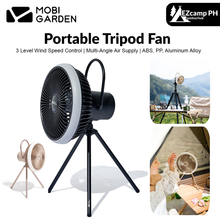 Mobi Garden Portable Tripod Fan Ultralight Multifunctional Hanging ...