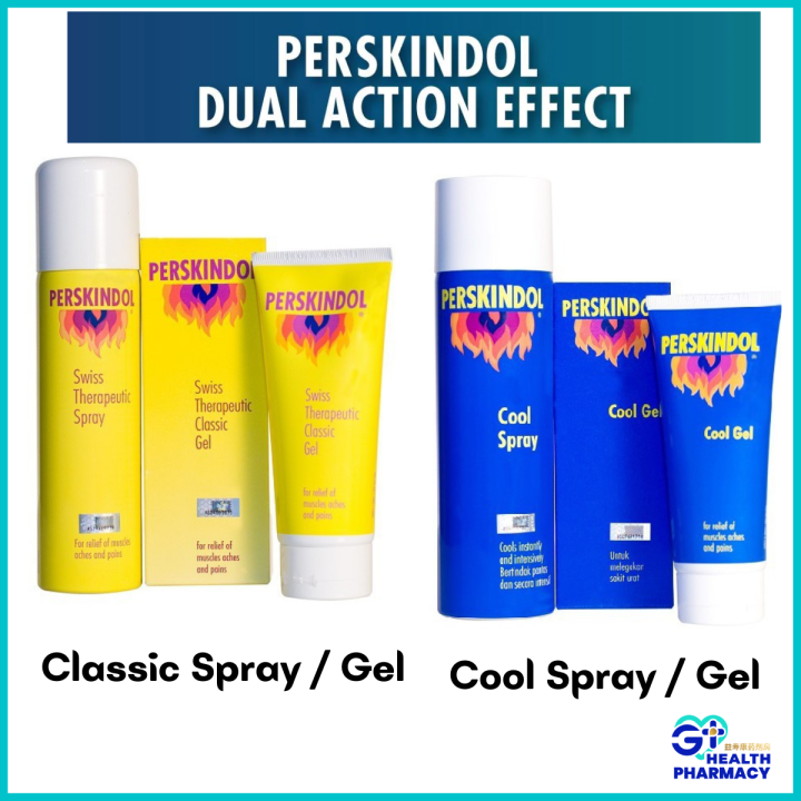PERSKINDOL COOL /CLASSIC GEL (100ML) OR COOL/CLASSIC SPRAY | Lazada