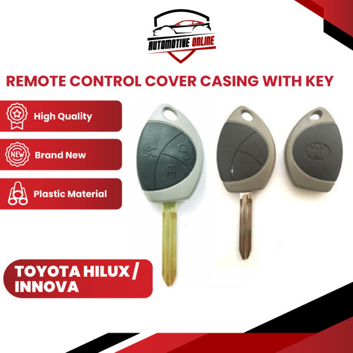 Remote Control Casing Cover 2 Button With Key Toyota Hilux Innova ...