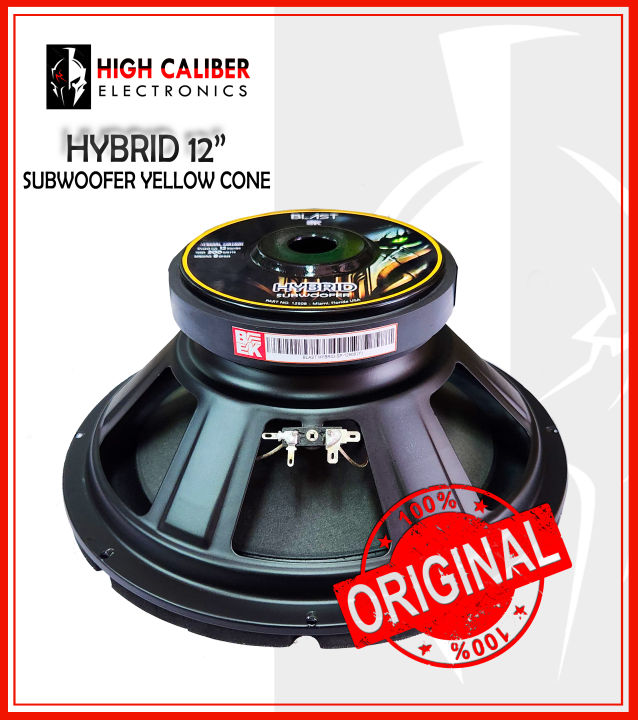BLAST SPECIAL EDITION (Yellow Cone) - HYBRID SUBWOOFER Speaker 12 ...