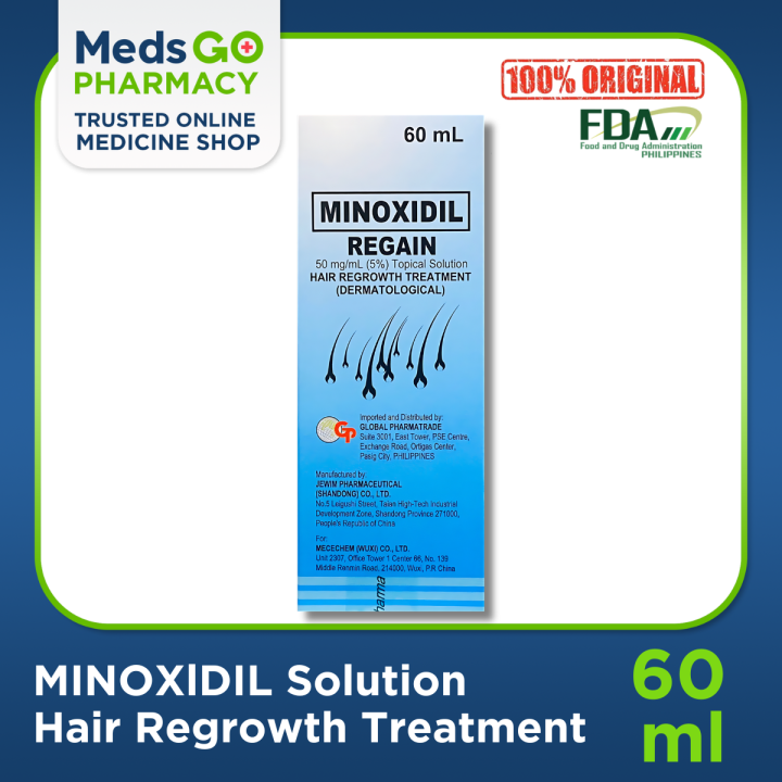 REGAIN Minoxidil 5% Topical Solution 60ml - For Hair Regrowth | Lazada PH