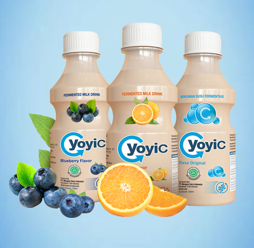 YOYIC FERMENTED DRINK MILK 130ML RASA BLUEBERRY/ ORIGINAL/ ORANGE ...