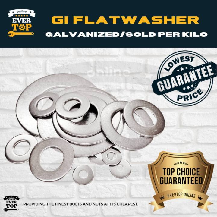PER KILO GI (GALVANIZED) FLAT WASHER (SOLD PER HALF KILO OR 1KILO ...