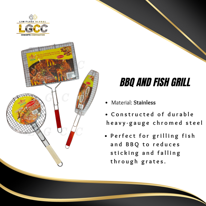 LGCC High Quality BBQ Grill and Fish Grill with handle Iron - Wire ...