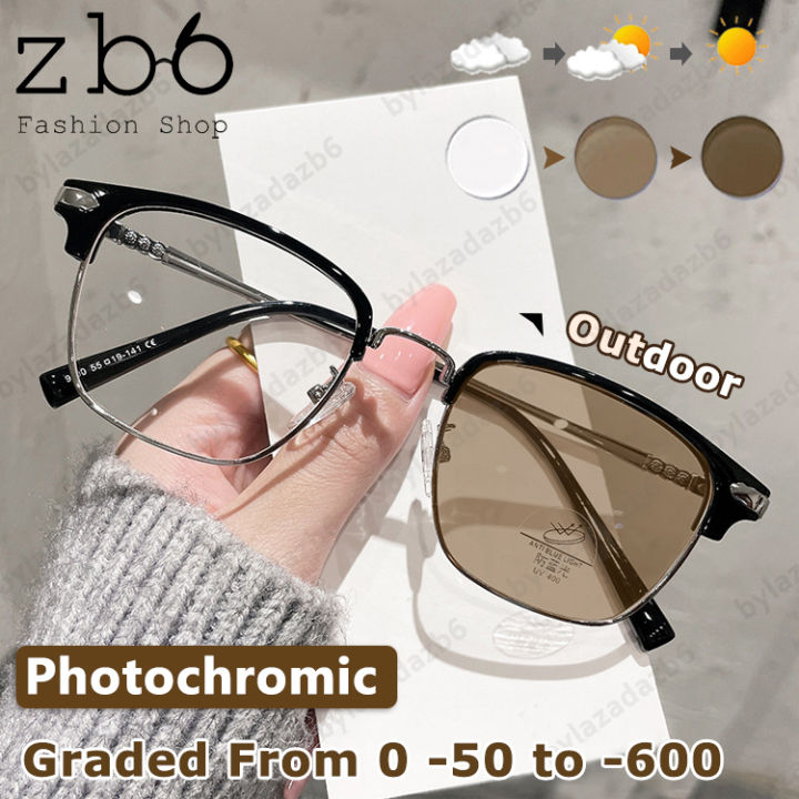 Anti-Radiation Lenses Photochromic Glasses Half-frame Computer ...