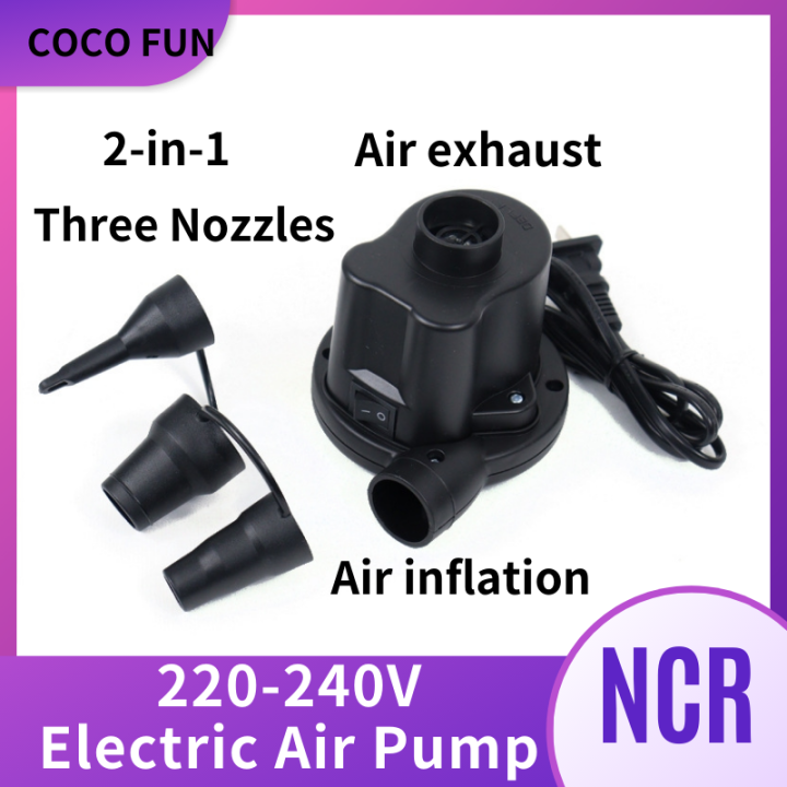 2 in 1, Three Nozzle Electric Air Pump Fast Inflatable Pump , Foot pump ...