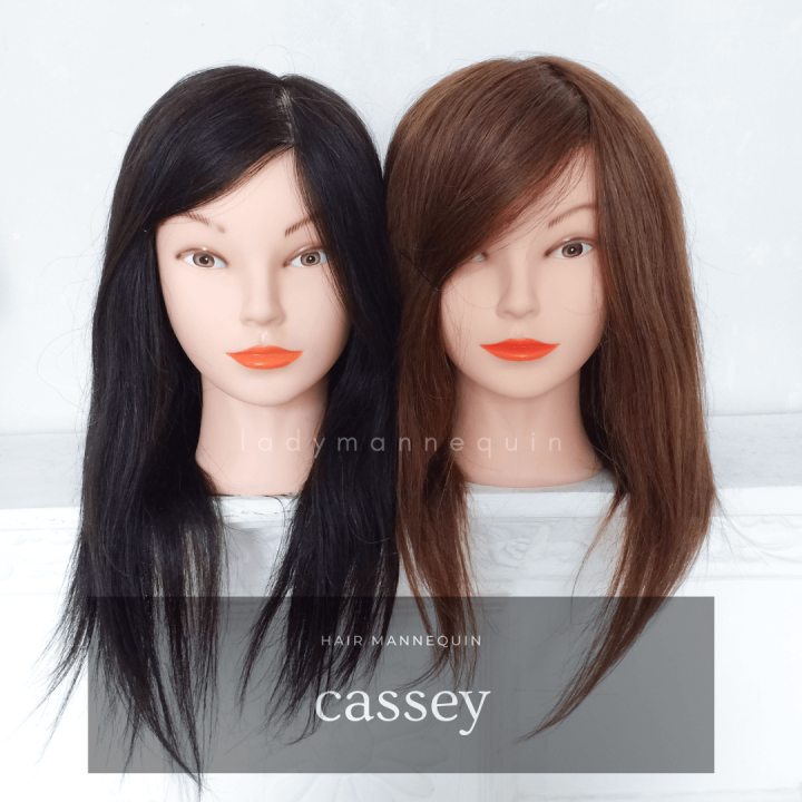 LADY MANNEQUIN (CASSEY) 100% Real Hair Mannequin/Manekin Rambut/Patung ...