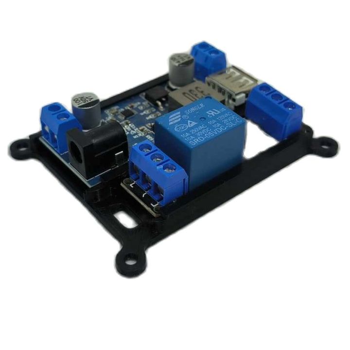 2N001-2in1 12V/24VDC to 5VDC Buck Converter and Single Channel Relay 3D ...