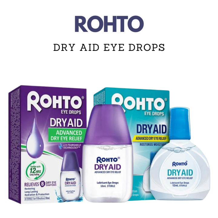 ROHTO Advanced Dry Aid / Dry Aid Eye Drops | Lazada