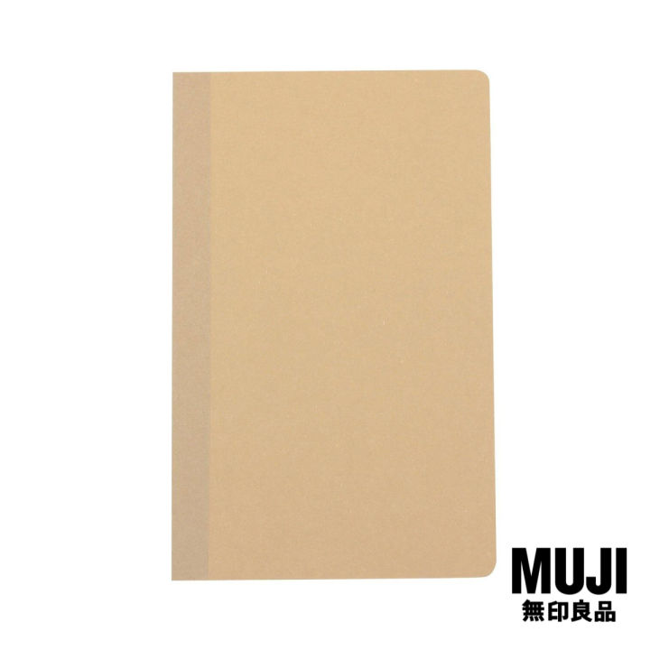 มูจิ สมุดโน้ตไม่มีเส้น สีธรรมชาติ A5 - MUJI Slim Plain Notebook (40 ...
