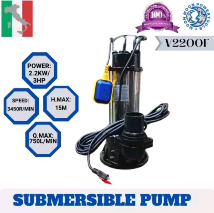 MARFLO ITALY 3HP SEWAGE SUBMERSIBLE PUMP V2200F | Lazada PH