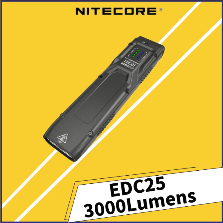 NITECORE EDC25 Flashlight USB-C Rechargeable LED Lantern Ultra Slim 2 x ...