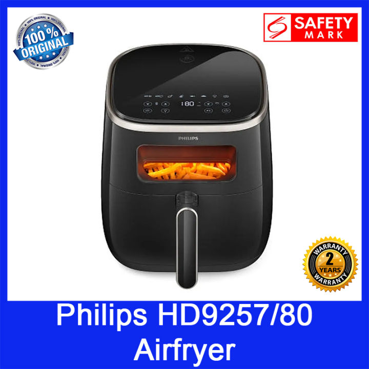Philips HD9257/80 Airfryer. 5.6L Capacity with Digital Window and Rapid ...