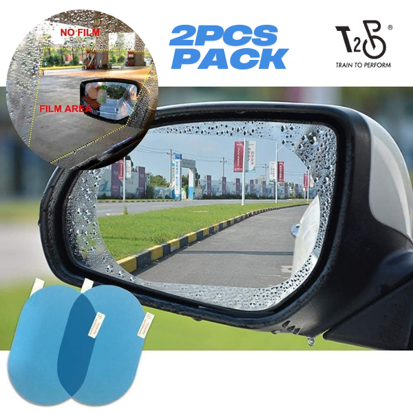 T2P Car Mirror Waterproof Film Car Side Mirror Anti Rain Protect Film ...