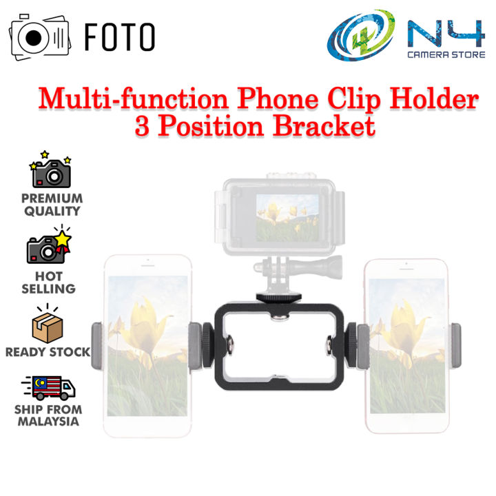 Multi-function Mobile Phone Clip Holder 3 Position Bracket for Live ...