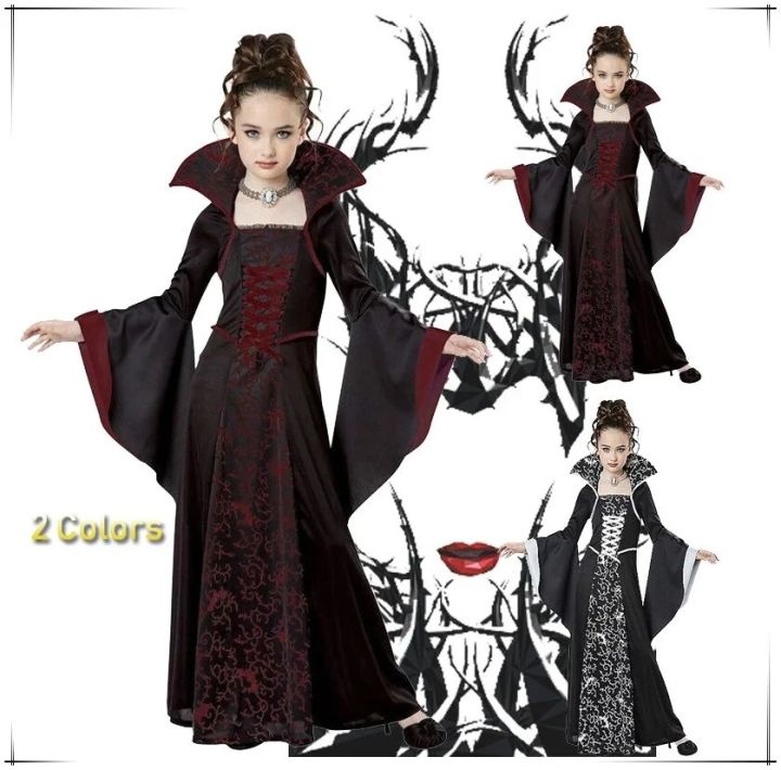 【Shop Now and Save】 Halloween Costume For Kids Girls Flared Sleeves ...