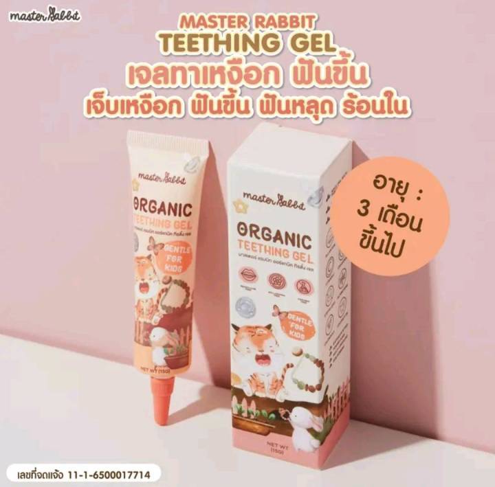 Master Rabbit Teething Gel เจลเหงือกสำหรับเด็กที่ฟันกำลังขึ้น เจลสำหรับช่องปาก | Lazada.co.th