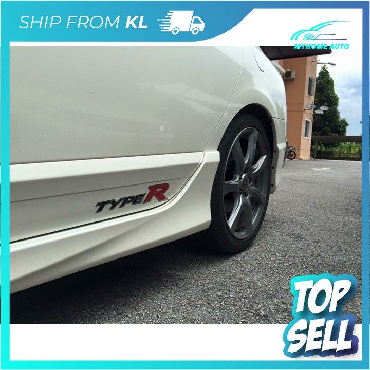 Honda TYPE R Design Car Side Door Sticker Civic FD Vtec ivtec RS 2.0 1. ...