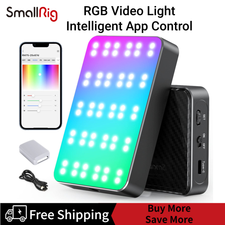SmallRig RGB Video Light Portable LED On Camera Video Lights Panel ...
