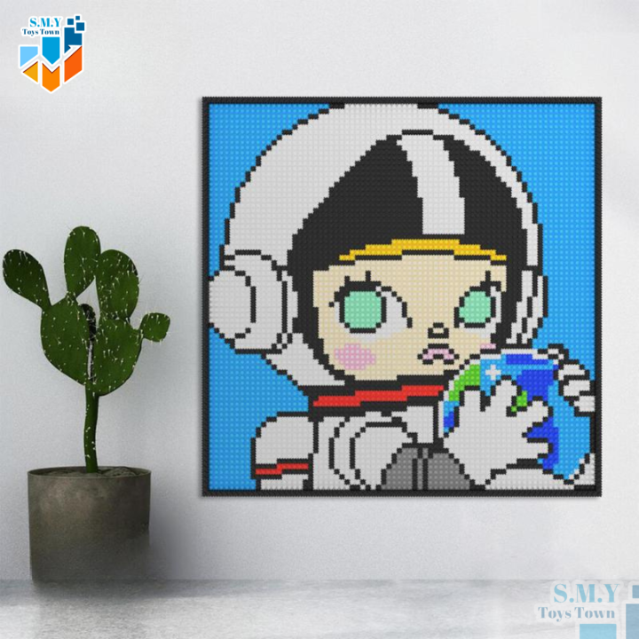 SMY Hiasan Dinding Nano Block Mainan Anak Bricks Education Toys Balok ...