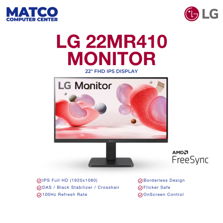 LG 22MP410-B 21.45” FHD Monitor With AMD Freesync | Lazada PH